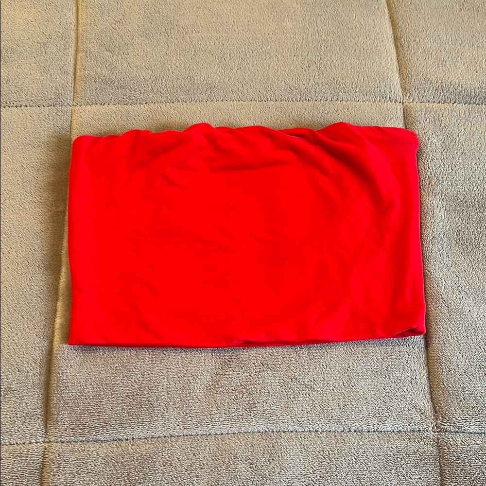 Red Y2k Tube Top - Gem